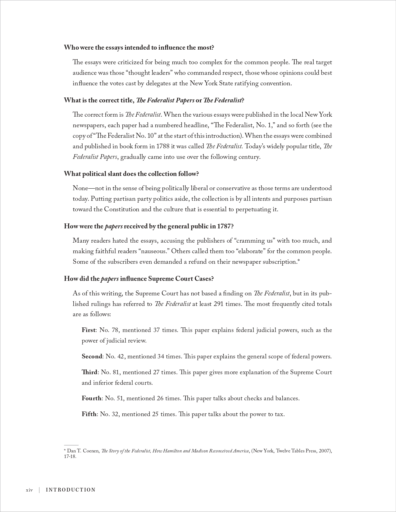 The Federalist Papers Made Easier | Izzard Ink