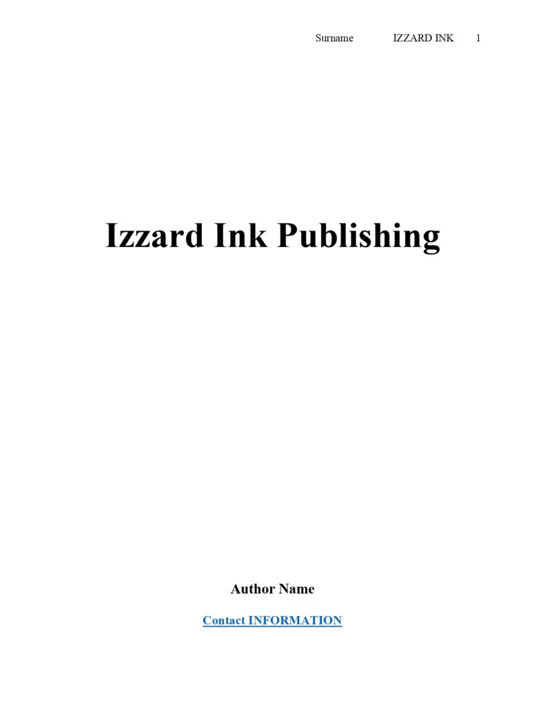 Manuscript Format Made Easy: Get Your Book Ready To Submit | Izzard Ink