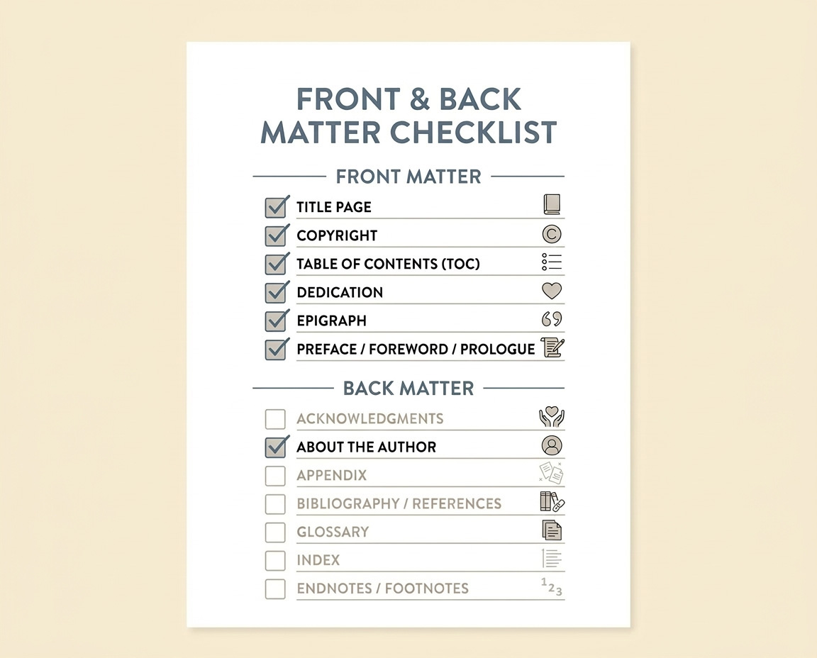 Front And Back Matter In A Book: A Professional Author’s Guide